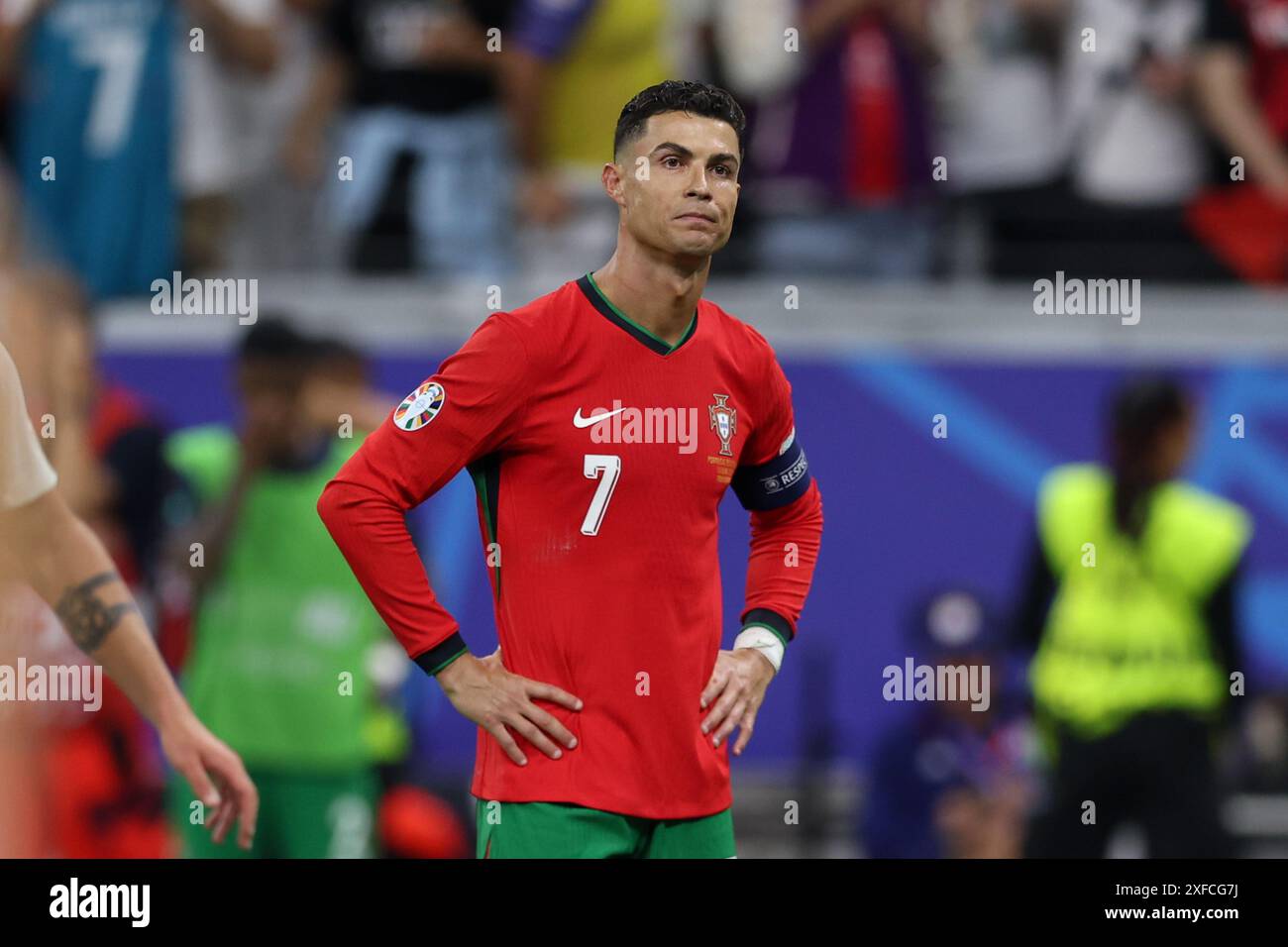 Cristiano Ronaldo of Portugal seen during the UEFA EURO 2024 match ...