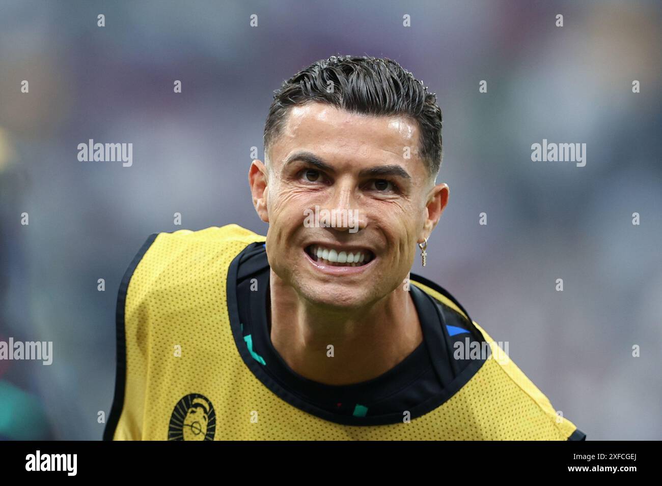 Cristiano Ronaldo of Portugal seen in action during the UEFA EURO 2024 ...