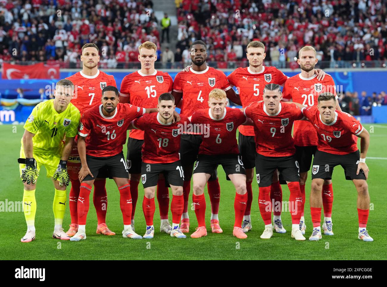 An Austria team group photo ahead of the UEFA Euro 2024, round of 16 ...
