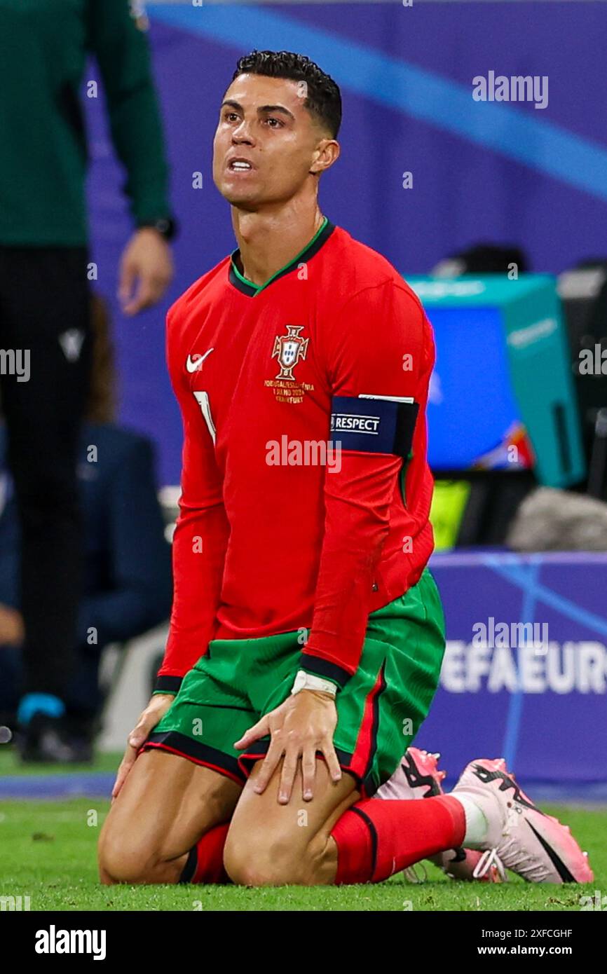 Cristiano Ronaldo of Portugal seen during the UEFA EURO 2024 match ...