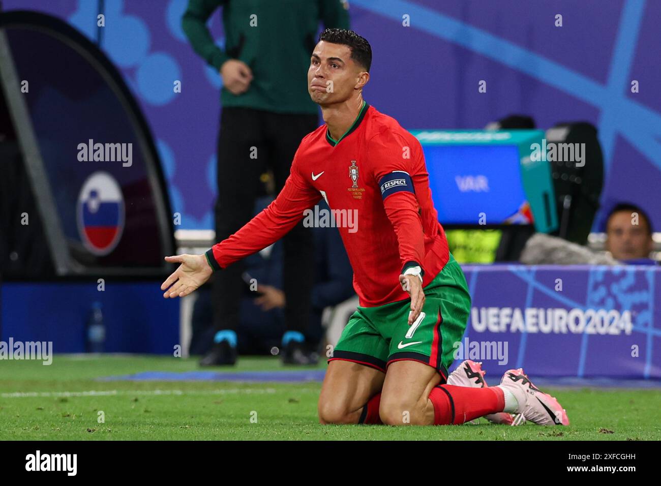 Cristiano Ronaldo of Portugal seen during the UEFA EURO 2024 match ...