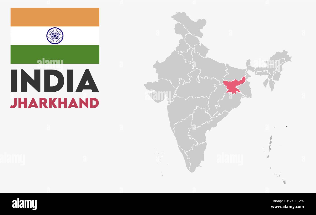 Jharkhand Map image1, State of India, Republic of India, government ...
