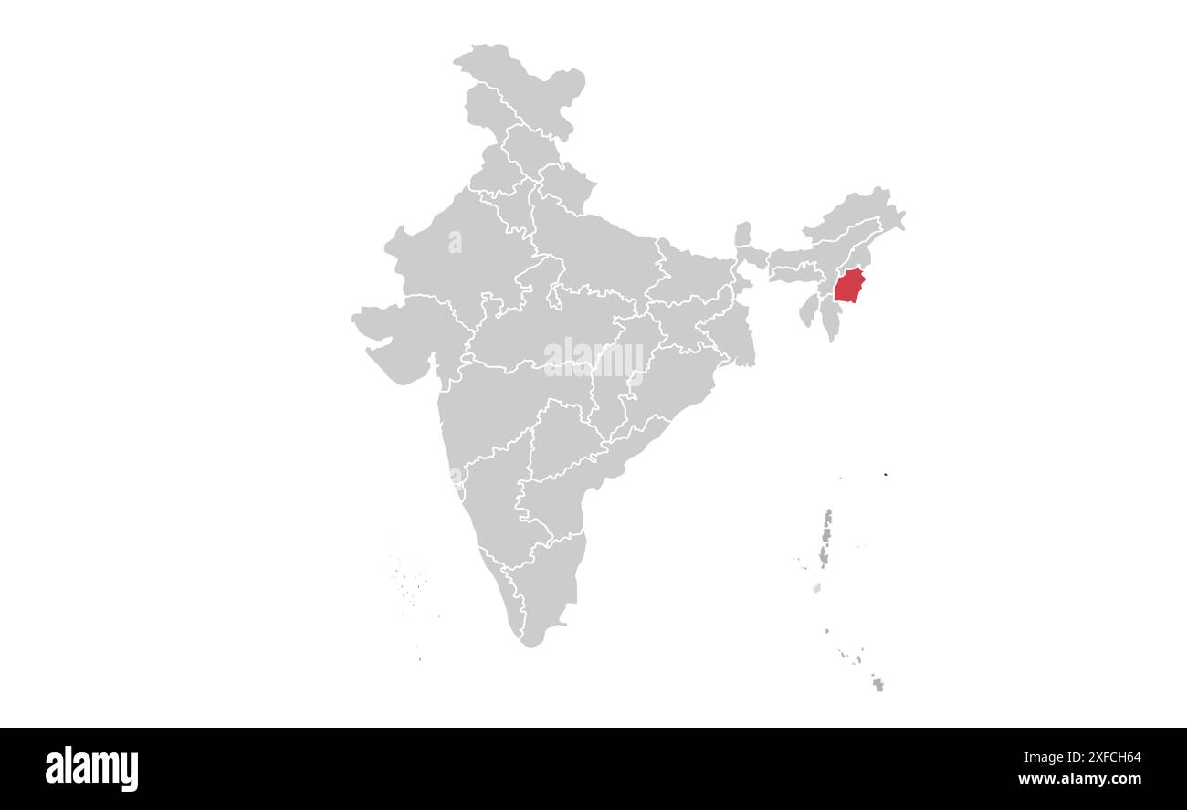 Manipur political map1, State of India, Republic of India, government ...