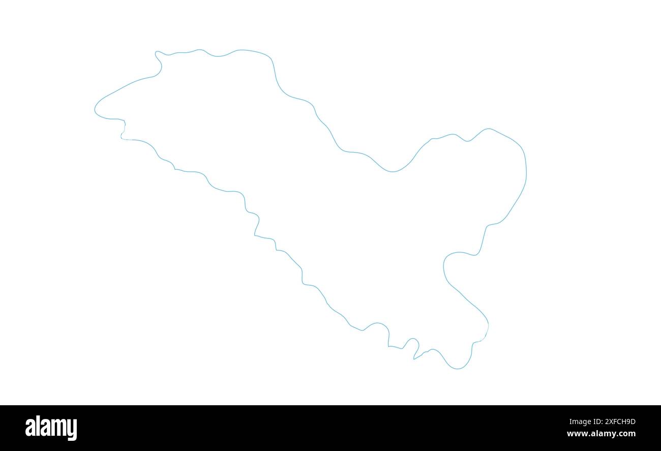 Ladakh map outline1 hi-res stock photography and images - Alamy