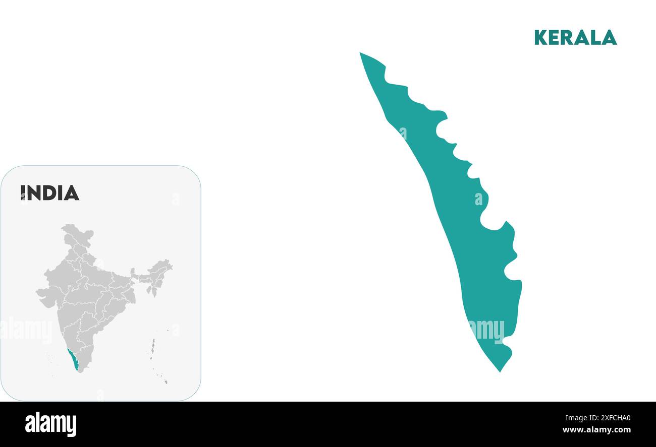 Kerala State Map1, State of India, Republic of India, government ...