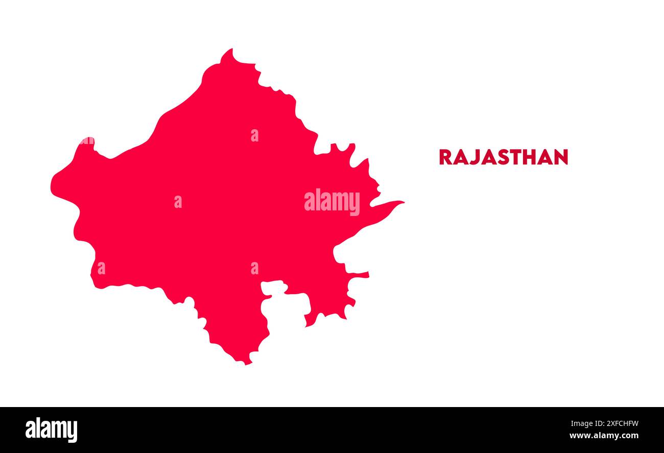 Rajasthan vector map1, State of India, Republic of India, government ...