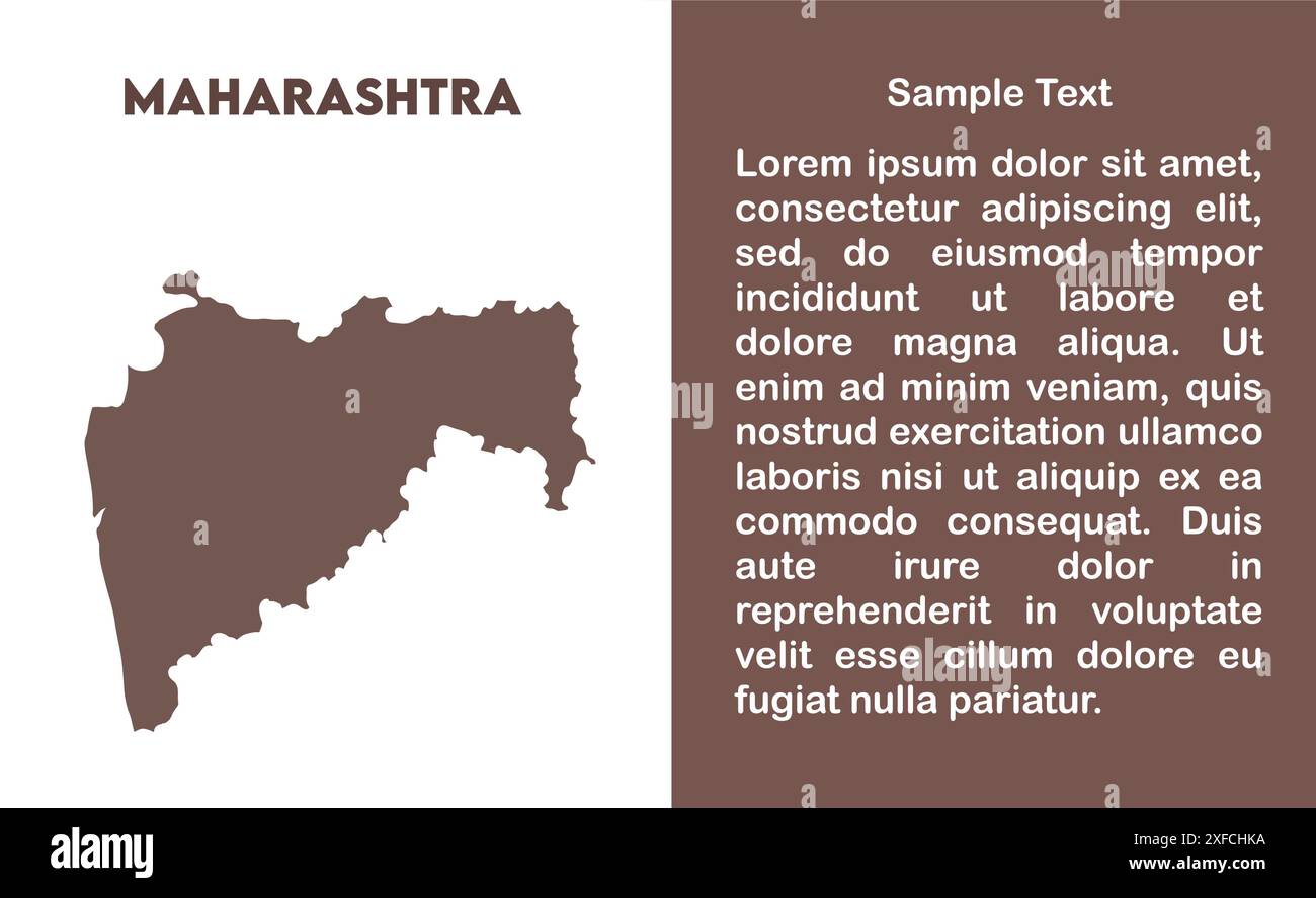 Maharashtra Map design1, State of India, Republic of India, government ...
