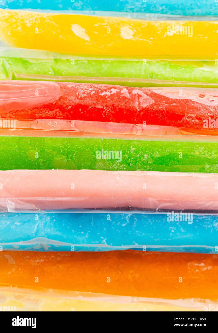 Frozen Ice Pop Popsicle Isolated on a White Background Stock Photo - Alamy