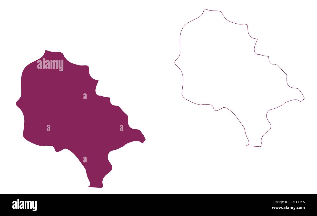 Jammu and Kashmir State Map vector1, State of India, Republic of India ...