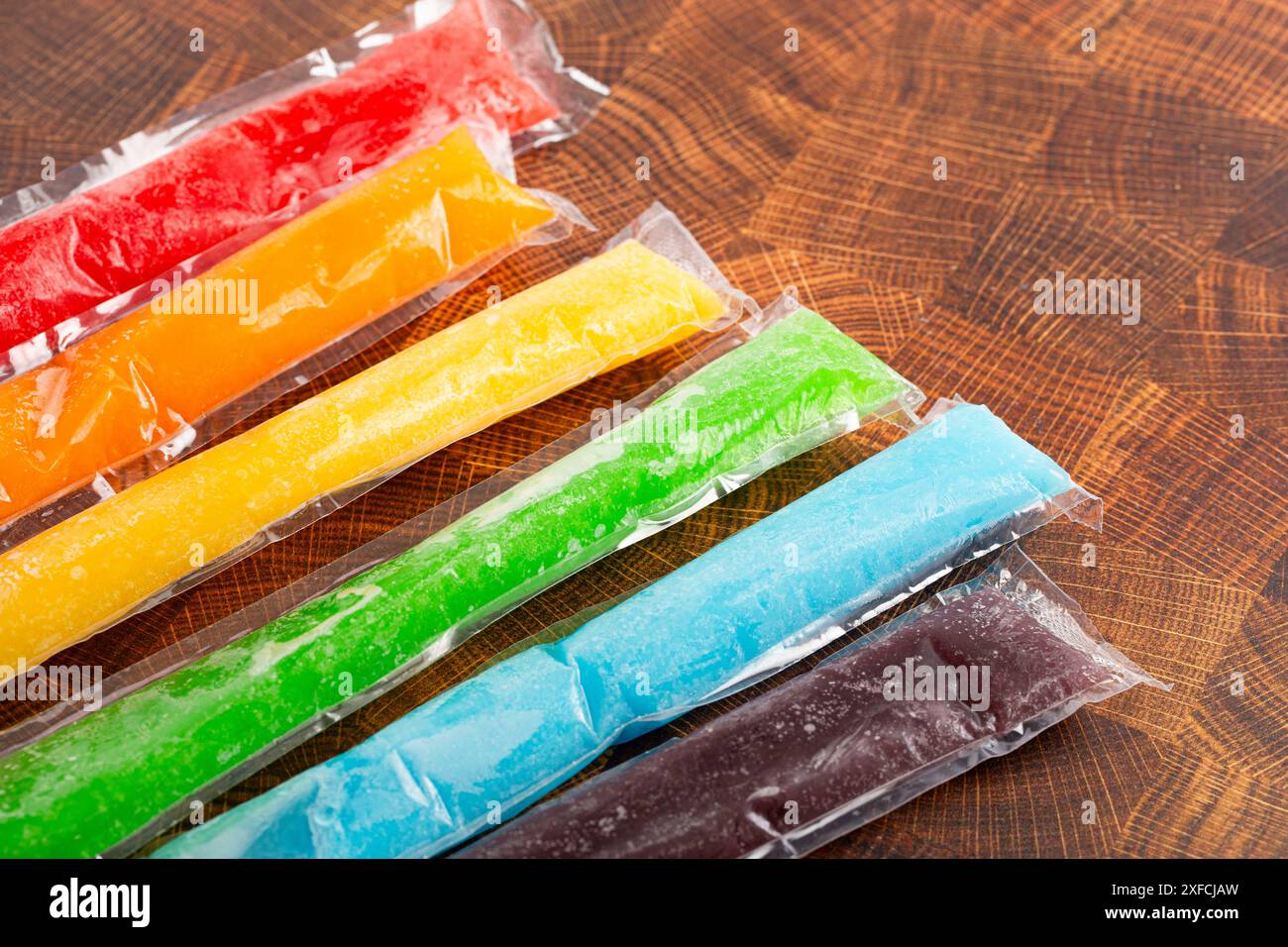 Rainbow popsicles hi-res stock photography and images - Alamy