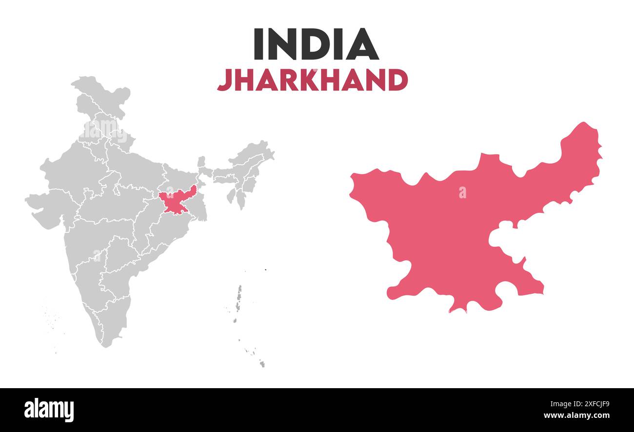 Jharkhand Map graphic1, State of India, Republic of India, government ...