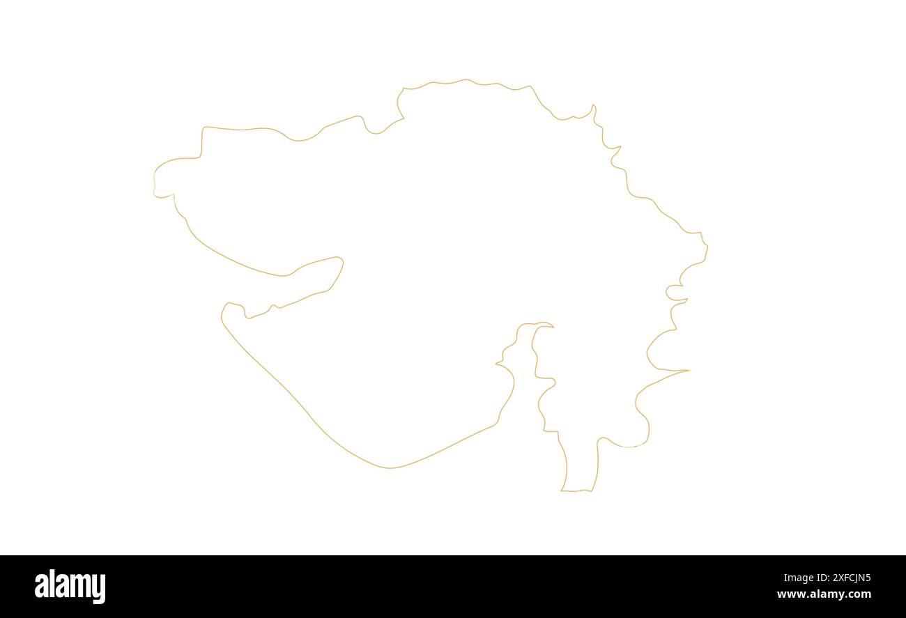 Gujarat Map outline1, State of India, Republic of India, government ...