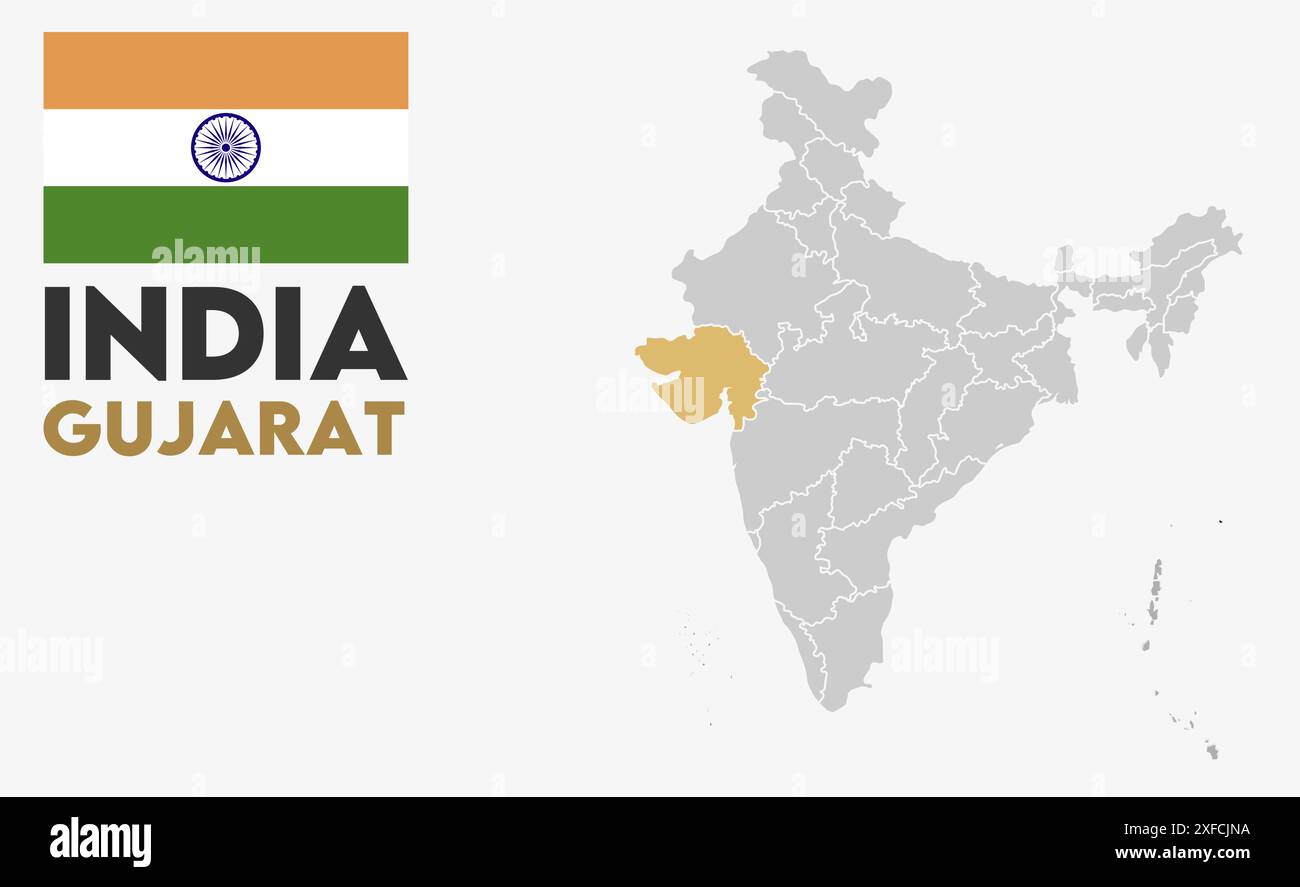 Gujarat Map image1, State of India, Republic of India, government ...