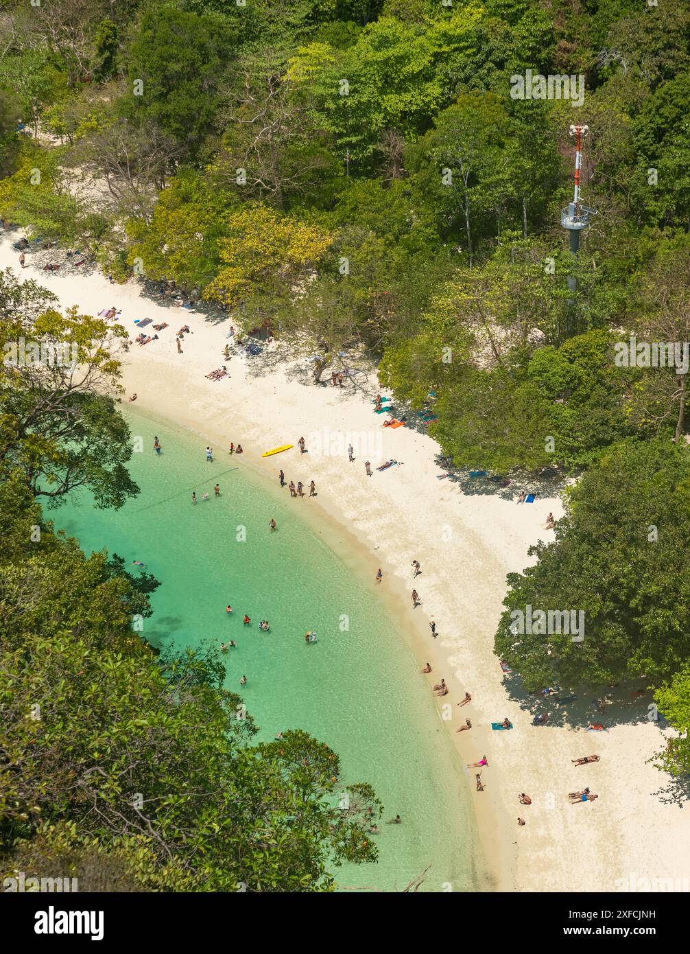 A picture of the Koh Hong Island Beach as seen from above Stock Photo ...