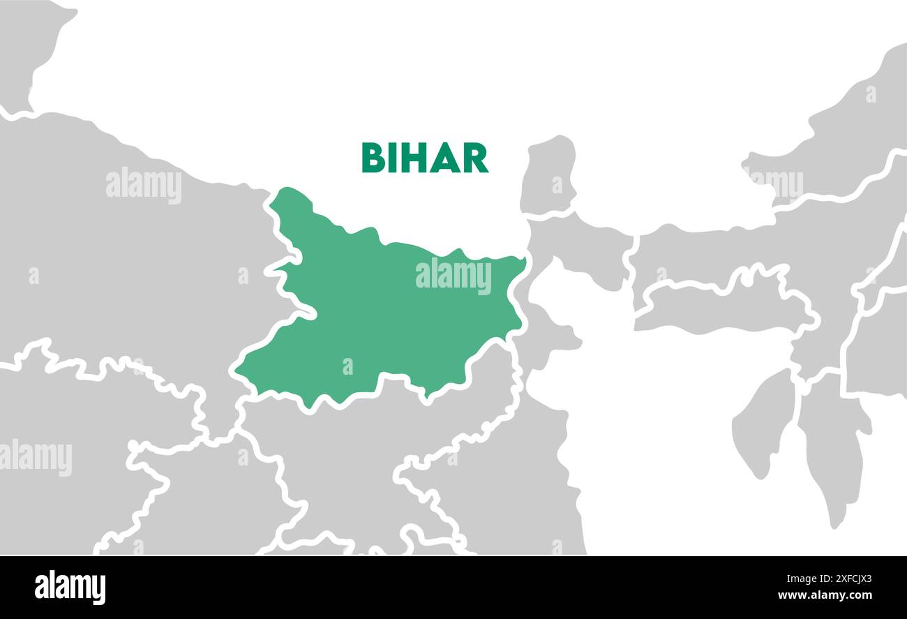 Bihar Map highlighted1, State of India, Republic of India, government ...