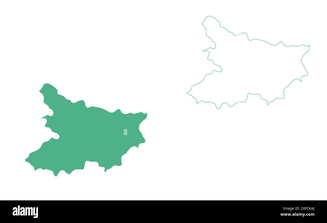 Bihar State Map vector1, State of India, Republic of India, government ...
