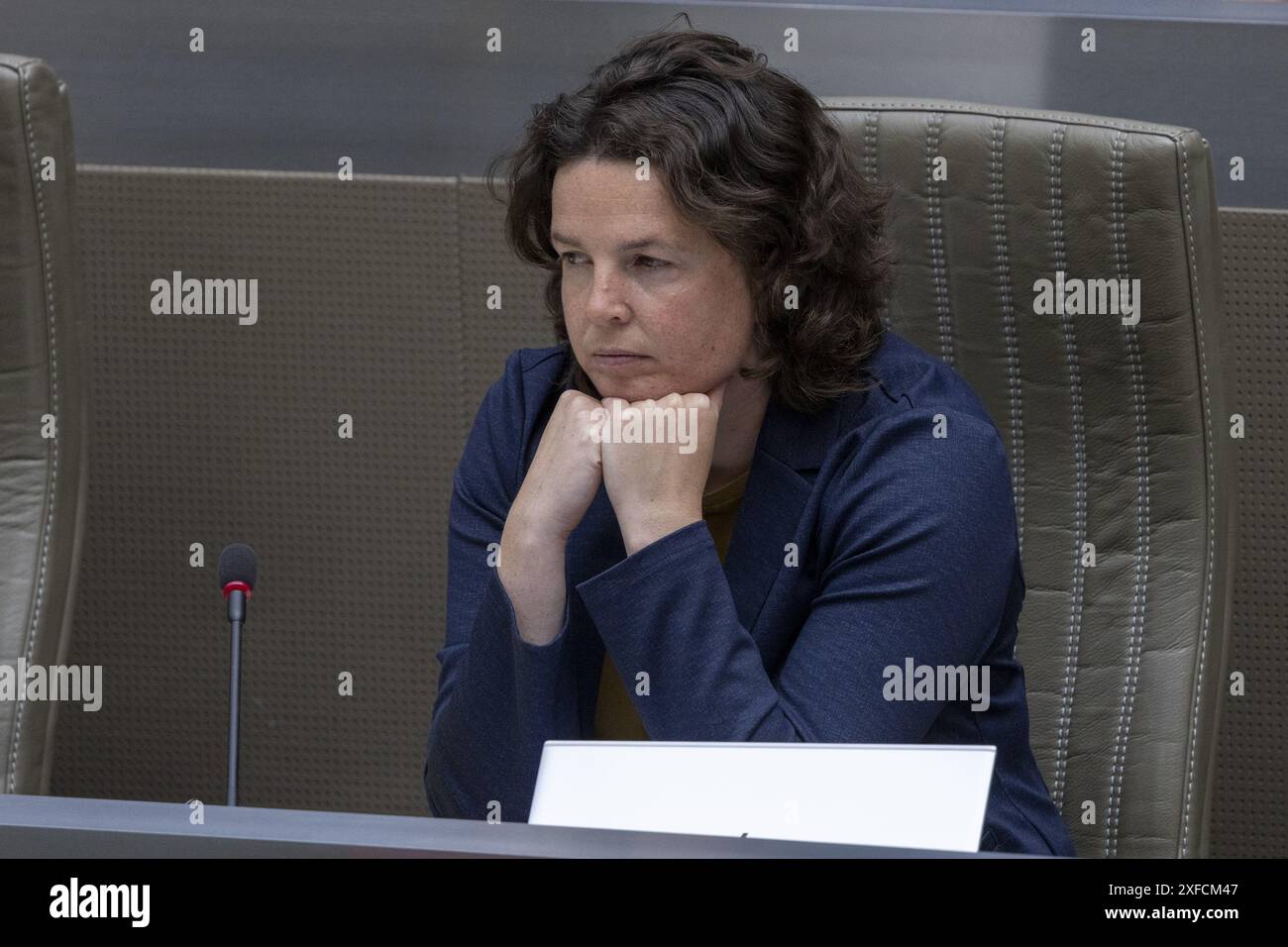 Brussels, Belgium. 02nd July, 2024. N-VA's Eva Ryde pictured during a ...