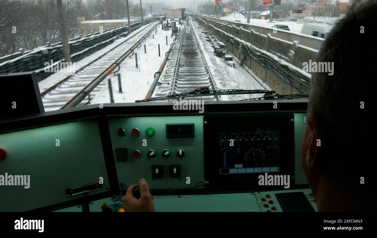 The driver controls the locomotive of the train. The city train goes to ...