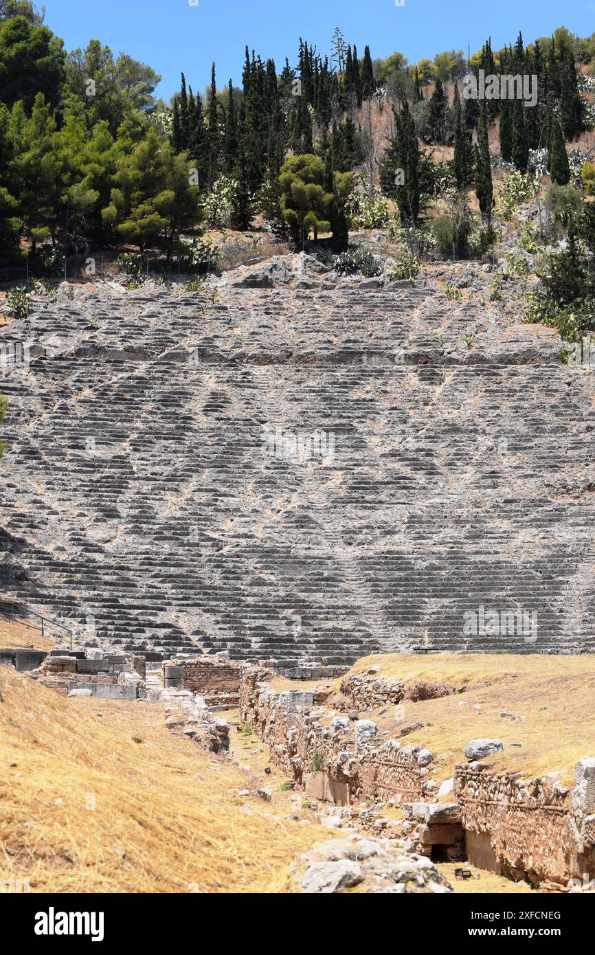 ancient Argos theater in Peloponnese, South of Greece Stock Photo - Alamy