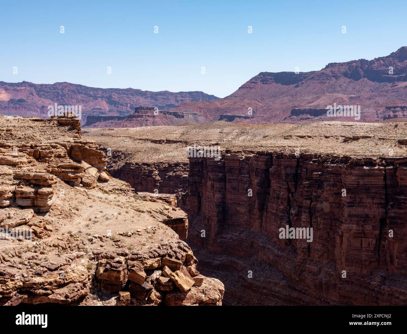 Desert Canyon Walls at Lees Ferry, Arizona Stock Photo - Alamy