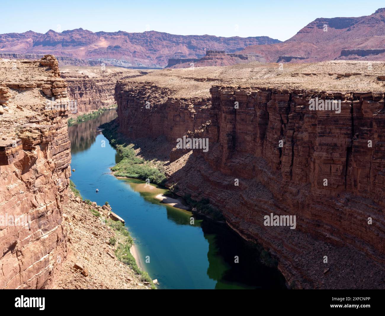 Colorado River from Navajo Bridge at Lees Ferry Stock Photo - Alamy
