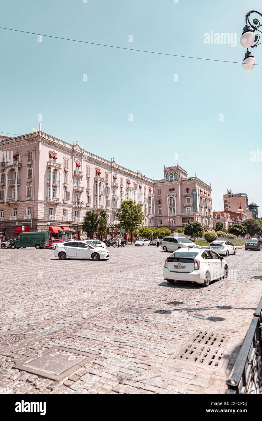 Tbilisi, Georgia - 17 JUNE, 2024: Marjanishvili Square is a major ...