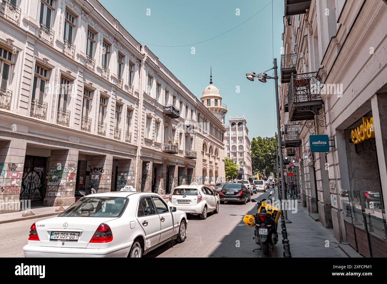 Tbilisi, Georgia - 17 JUNE, 2024: Marjanishvili Square is a major ...
