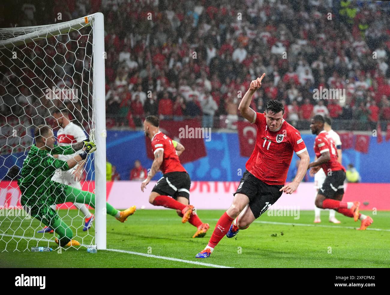Austria's Michael Gregoritsch celebrates scoring their side's first ...