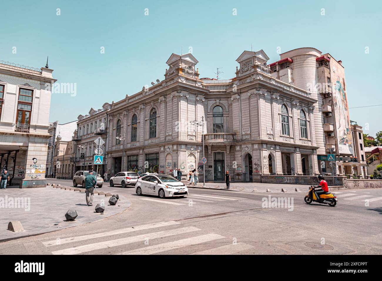Tbilisi, Georgia - 16 JUNE, 2024: Marjanishvili Square is a major ...
