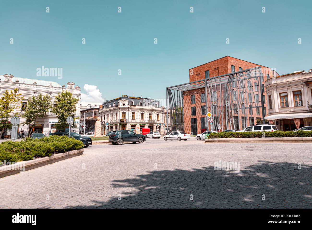 Tbilisi, Georgia - 17 JUNE, 2024: Saarbrucken Square, also known as the ...