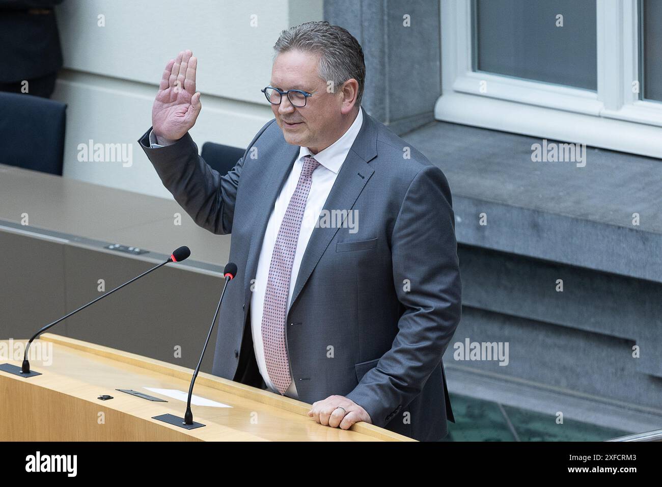 Brussels, Belgium. 02nd July, 2024. Vlaams Belang's Yves Buysse ...