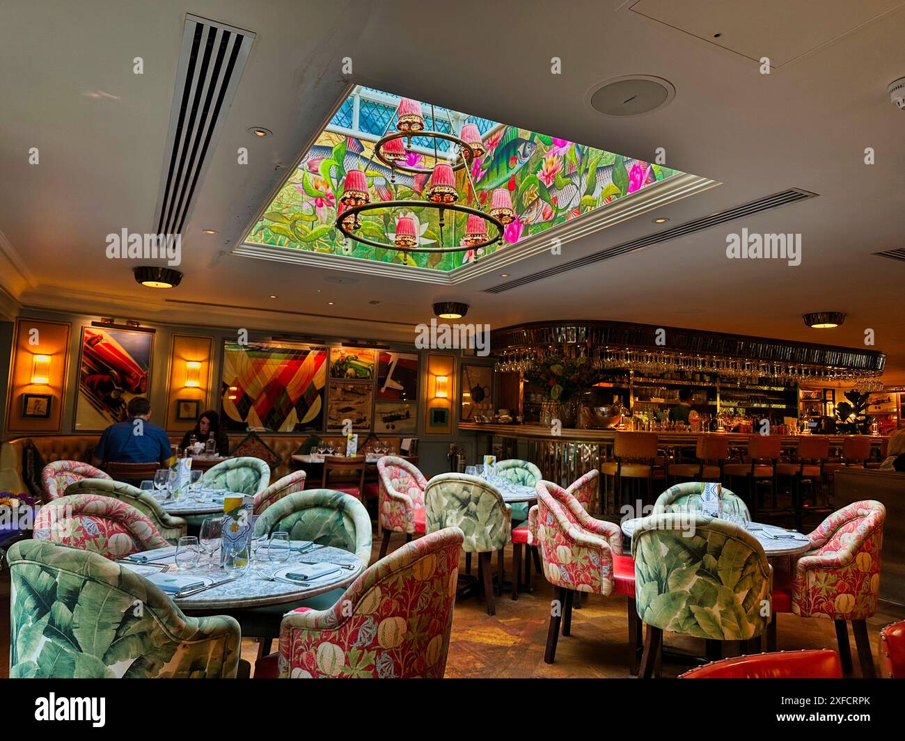 1st July, 2024 The main restaurant and bar area of The Ivy Restaurant ...