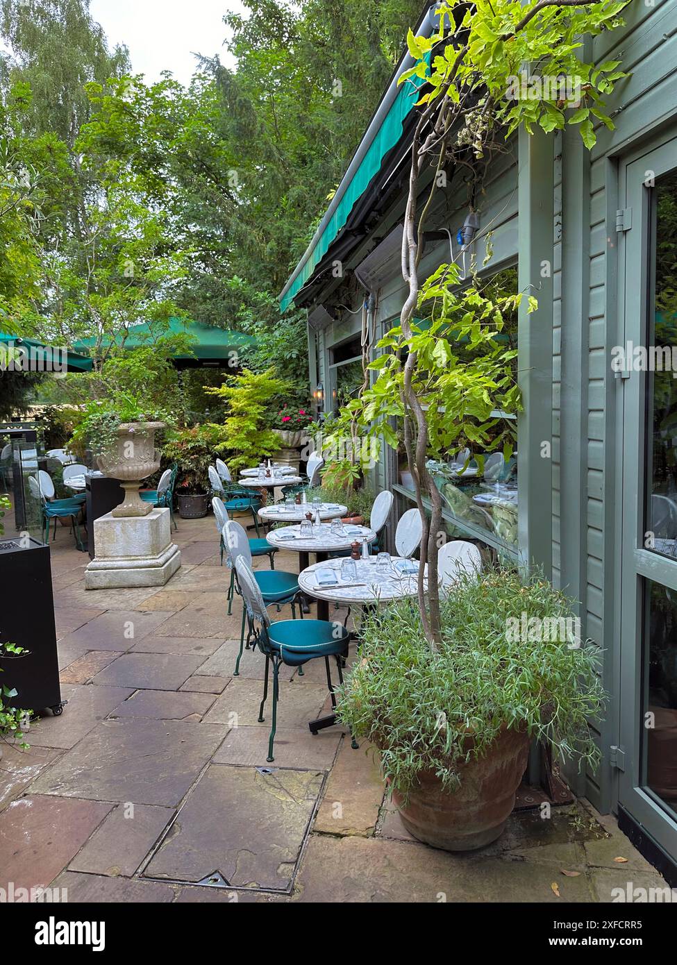 1st July, 2024 The garden restaurant area of The Ivy Restaurant and ...