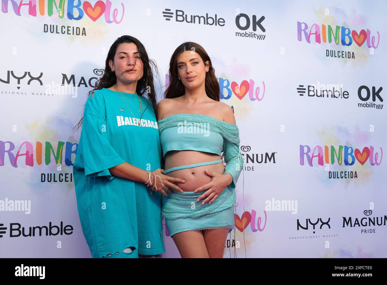 Aida Domenech (dulceida) attend the Rainbow party The terrace of Le ...