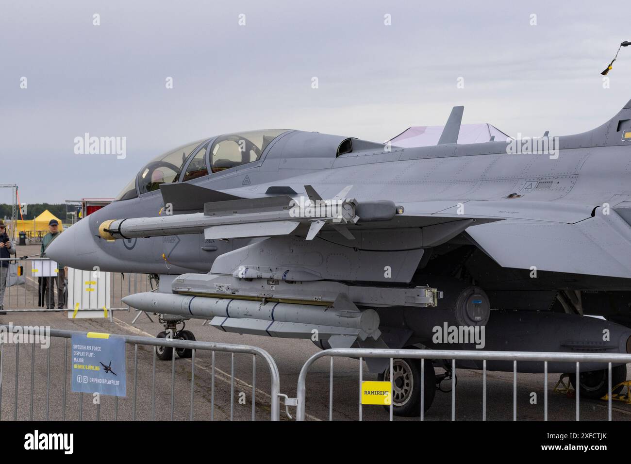 The Swedish Air Force's Gripen jet fighter Stock Photo - Alamy