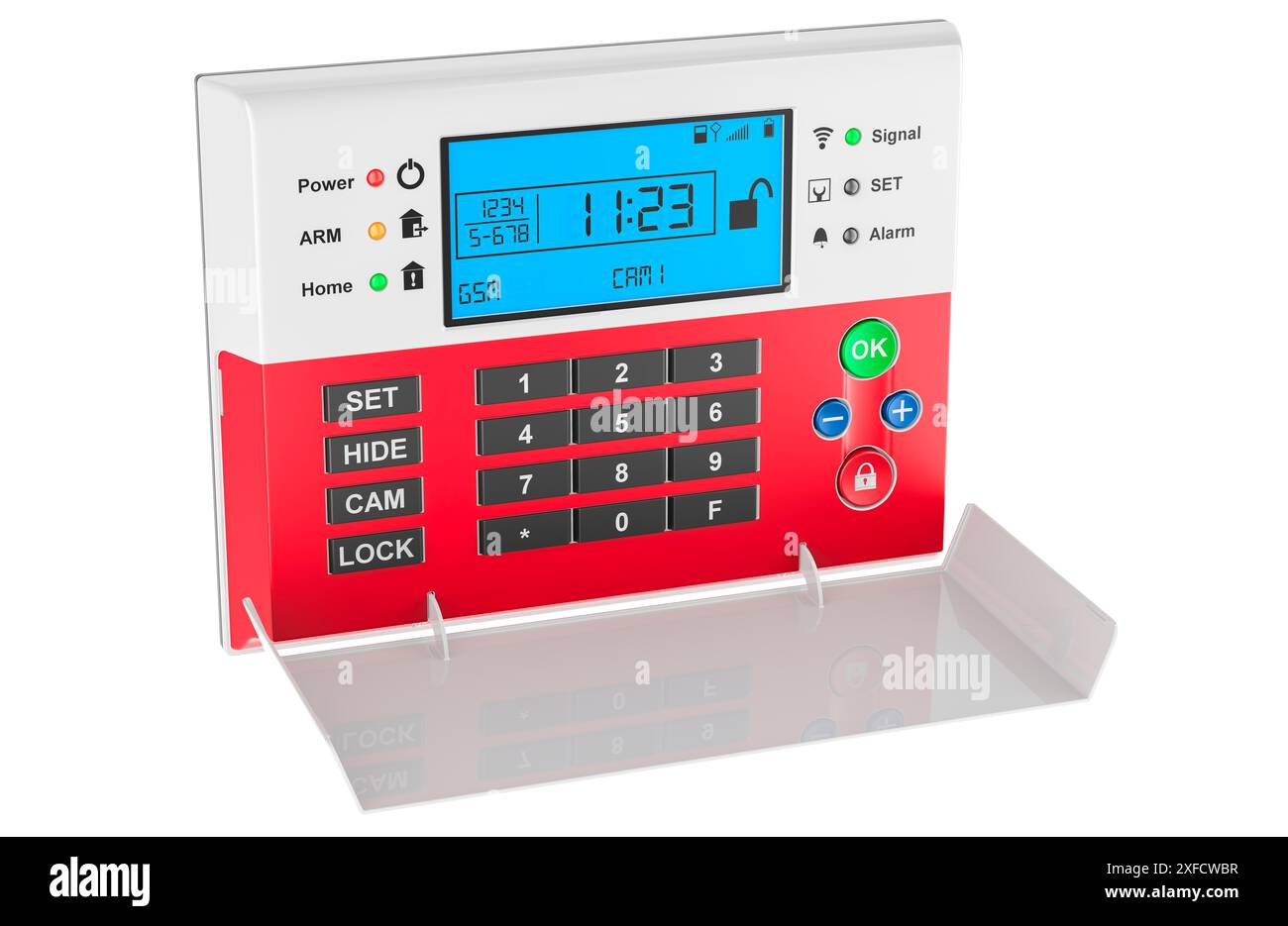 Home security control panel Cut Out Stock Images & Pictures - Alamy