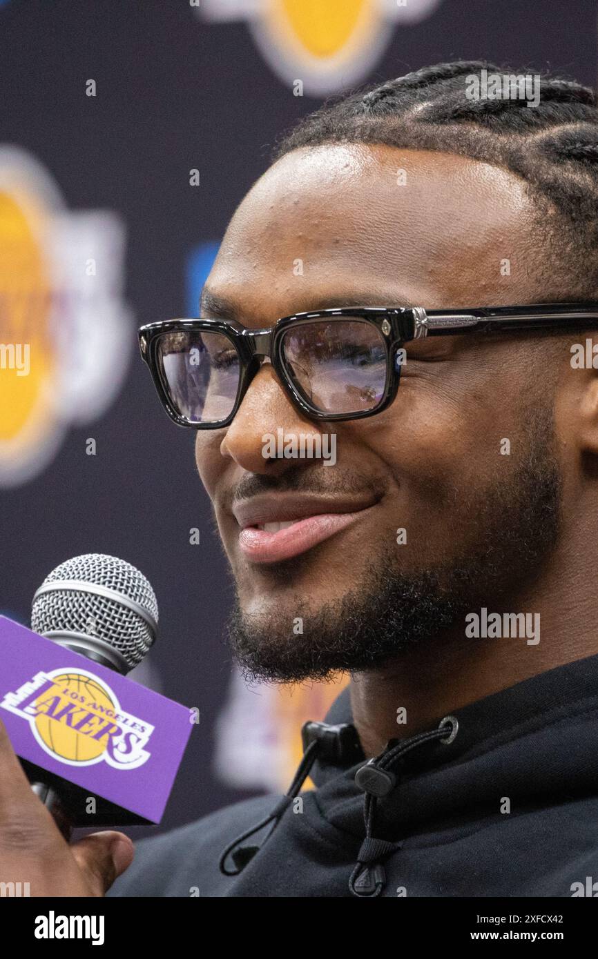 Los Angeles, California, USA. 2nd July, 2024. Los Angeles Lakers new ...