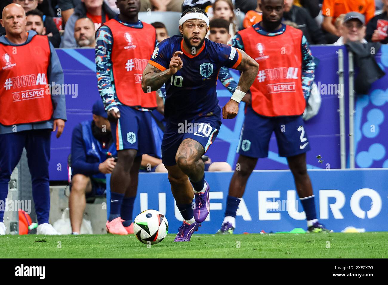 Memphis Depay (Niederlande, #10) GER, Rumaenien (ROM) vs. Niederlande ...
