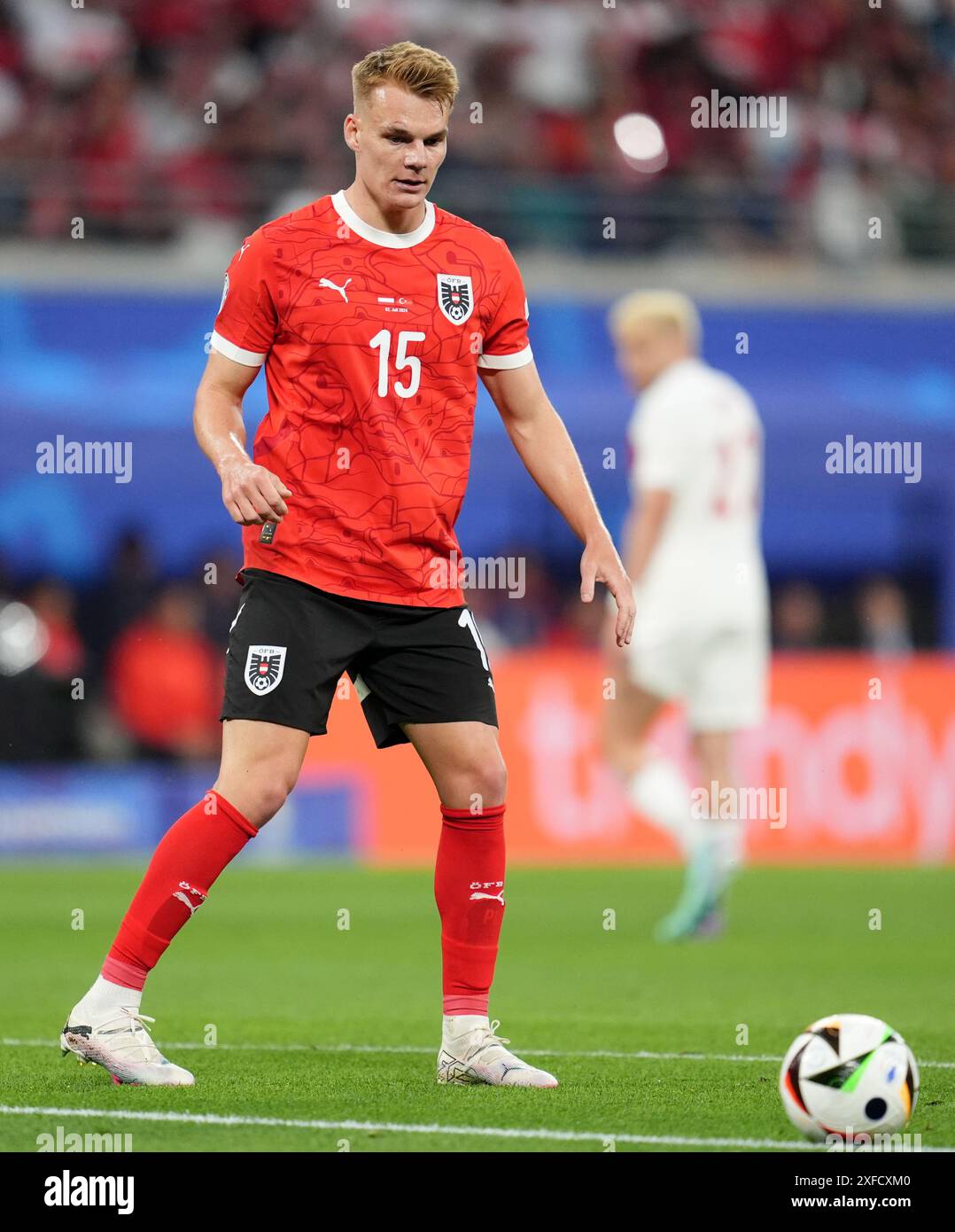 Austria's Philipp Lienhart during the UEFA Euro 2024, round of 16 match ...