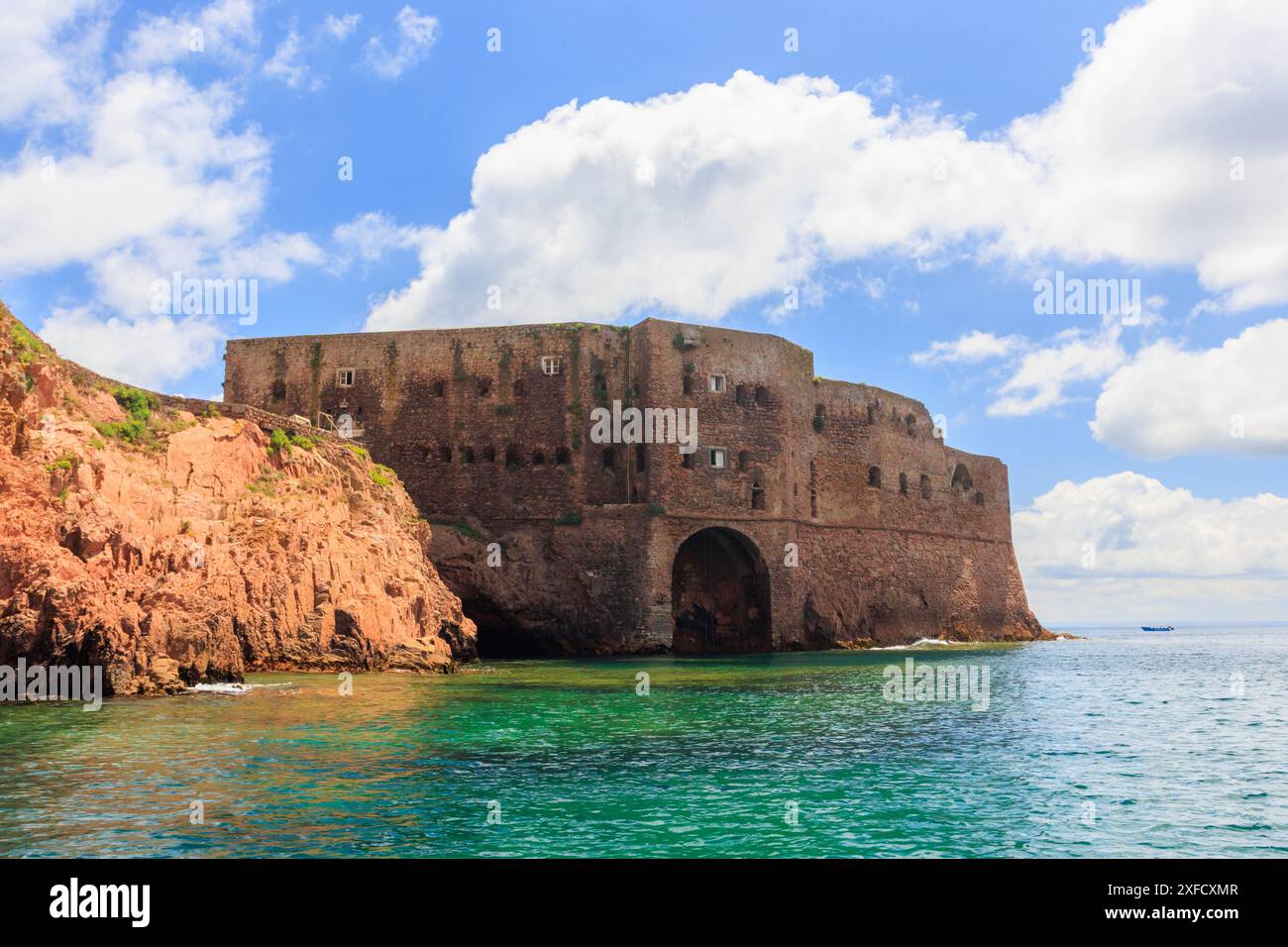 Bridge leading upto Fort de São João Baptista of Berlengas, Berlenga ...