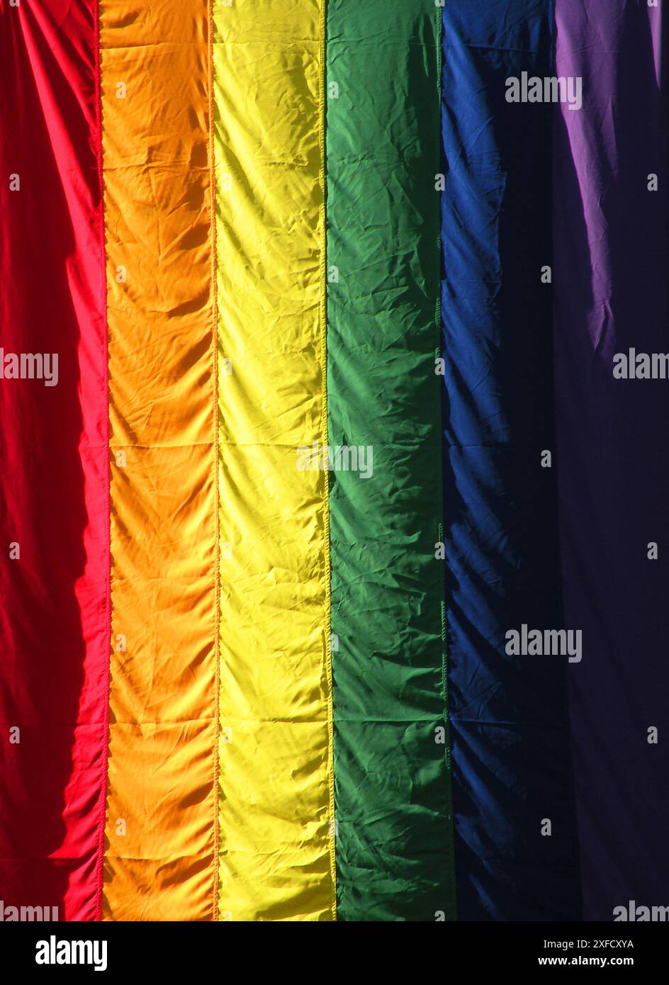 Colorful LGBT flag with rainbow stripes Stock Photo - Alamy