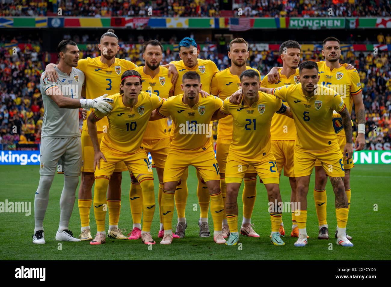 Munich, Germany. 02nd July, 2024. The Romanian national football team ...