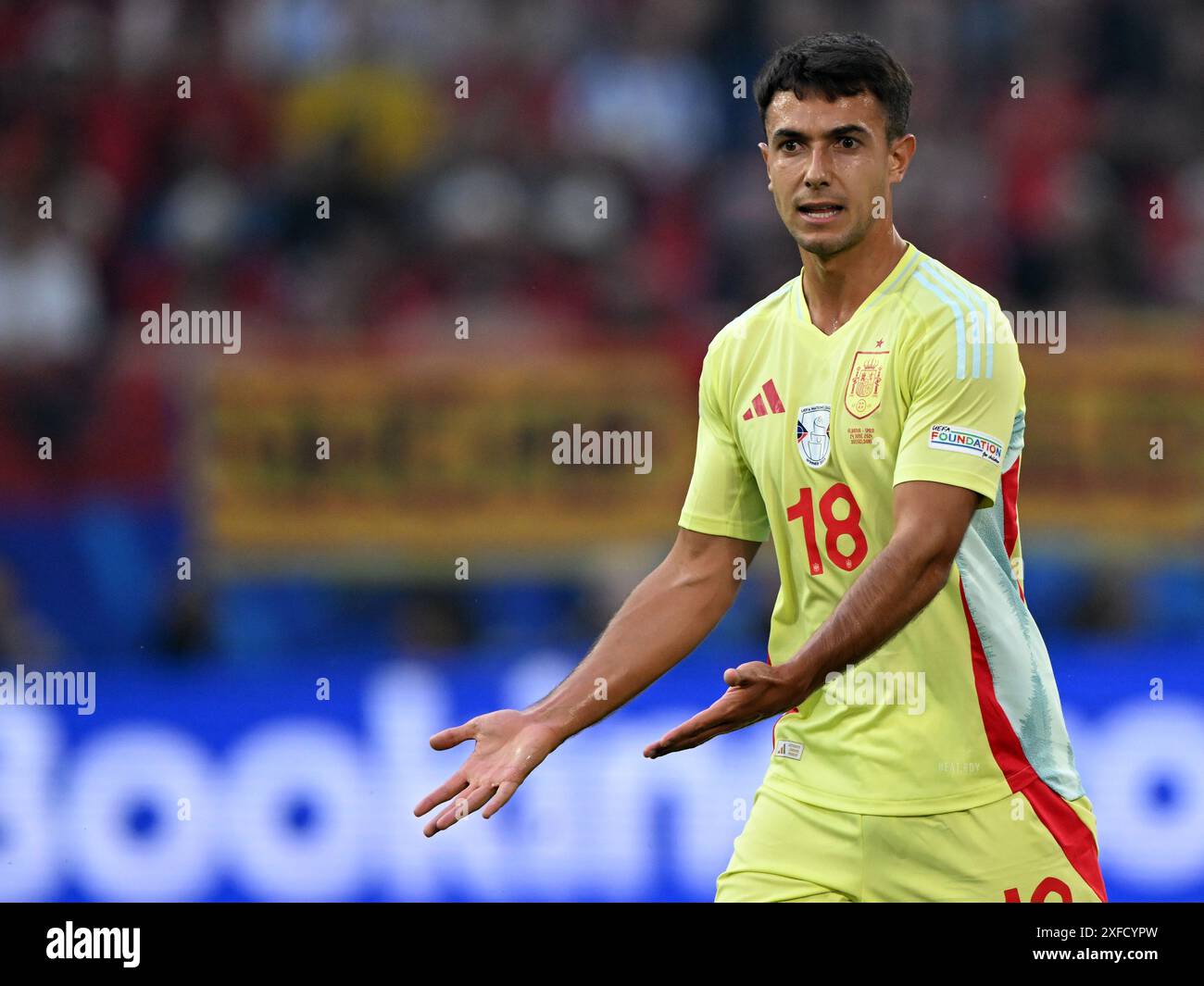 DUSSELDORF - Martin Zubimendi of Spain during the UEFA EURO 2024 group ...