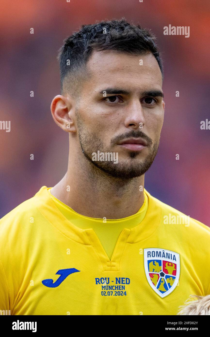 Munich, Germany. 02nd July, 2024. Marius Marin of Romania during the ...