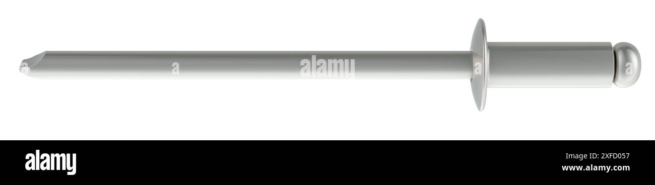 Blind rivet, 3D rendering isolated on white background Stock Photo - Alamy