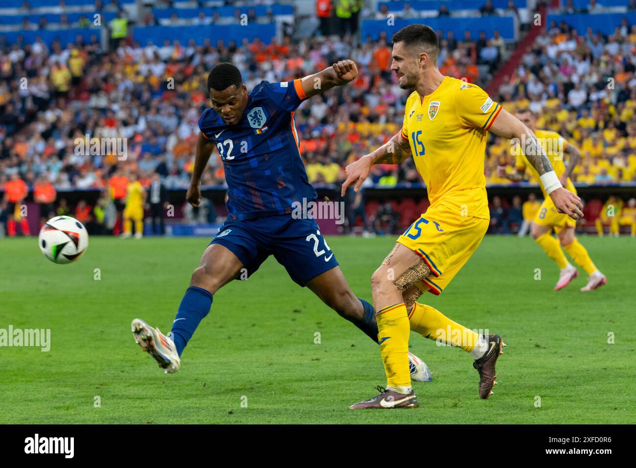 Munich, Germany. 02nd July, 2024. Denzel Dumfries of Netherlands and ...
