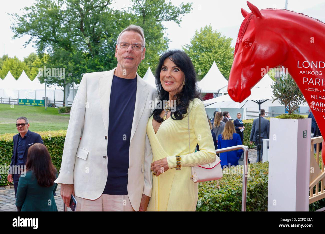 Michael Eichler, Dunja Rajter beider Eröffnung und Medianight zu CHIO ...