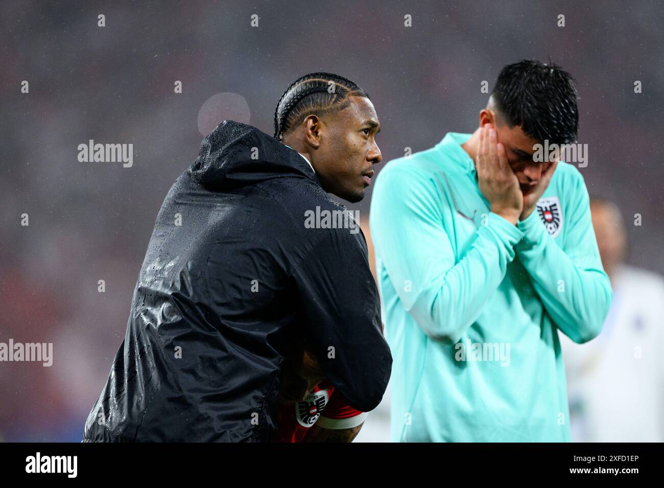 David Alaba (Oesterreich, Betreuer) ist enttauescht ueber die ...