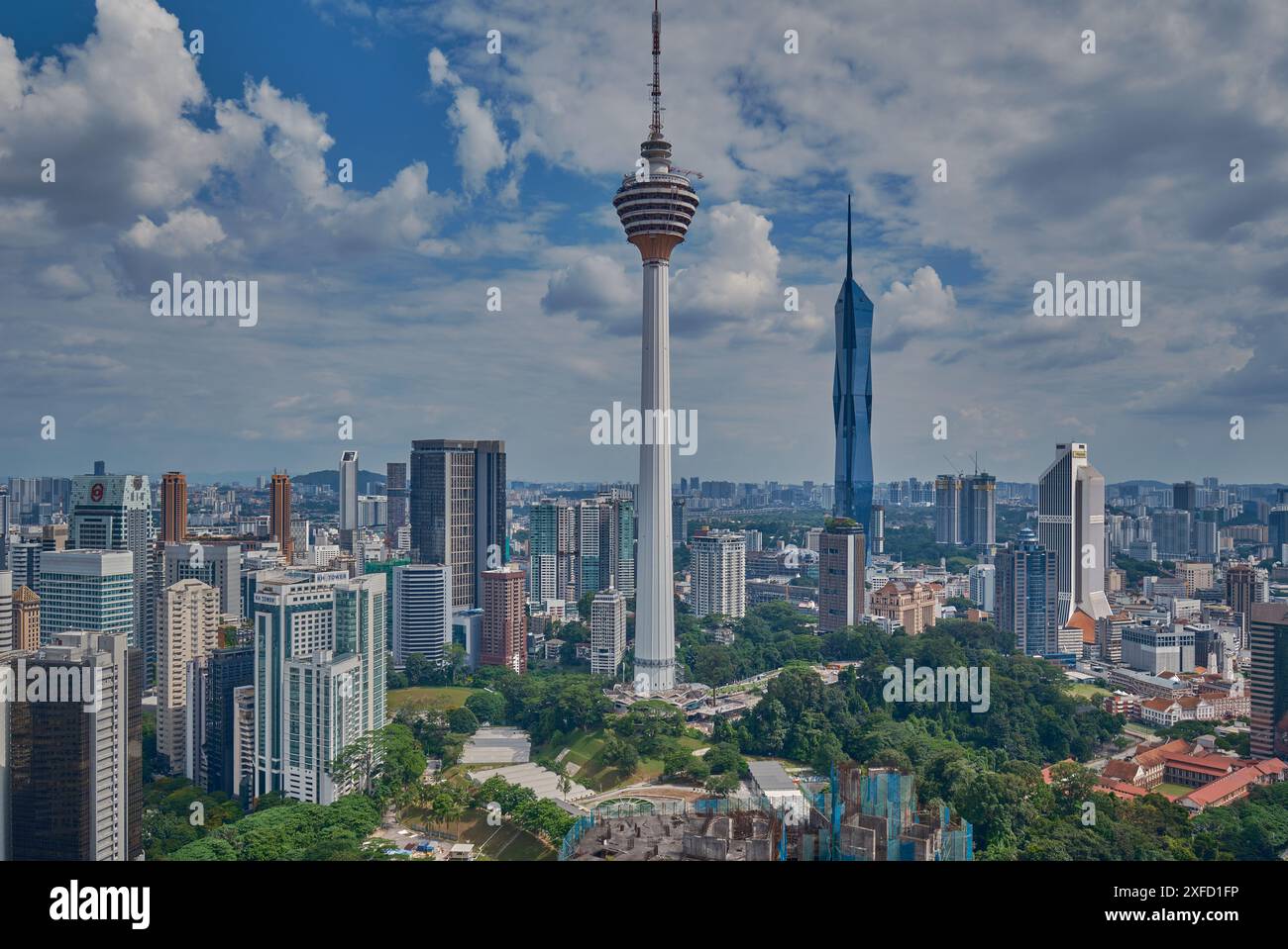 Kuala Lumpur skyline , Malaysia from the infinity rooftop pool at The ...