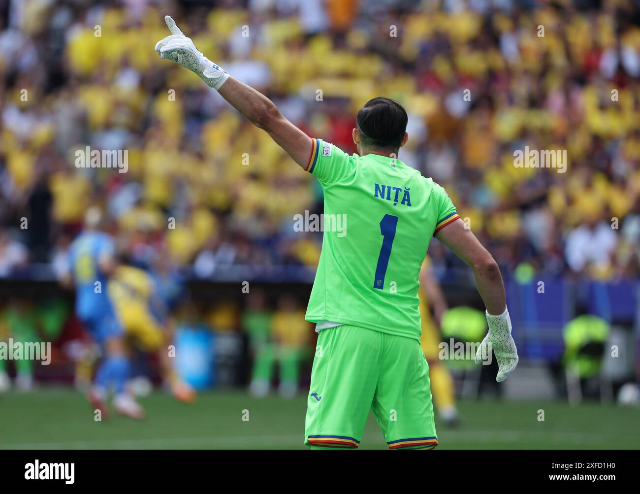 Munich, Germany - June 17, 2024: Goalkeeper Florin Nita of Romania in ...